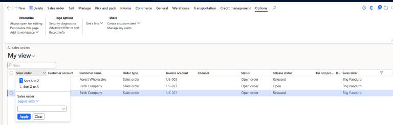 How To Use Advanced Filter: D365 Finance and Operations